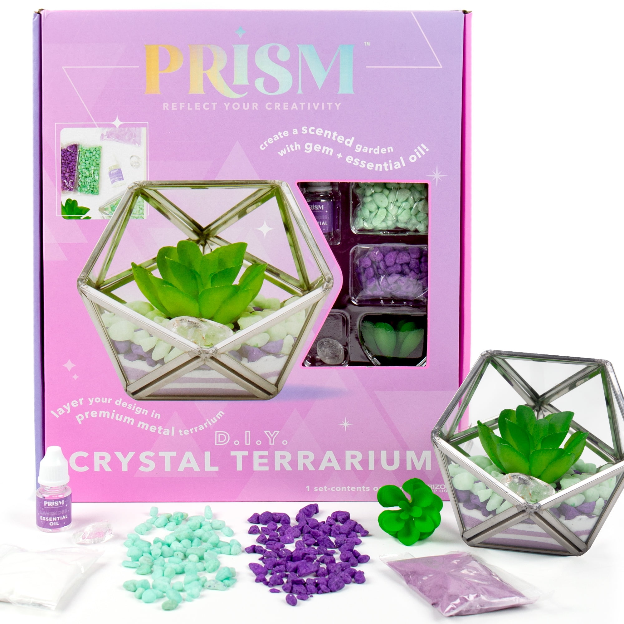 Prism DIY Crystal Terrarium Kit, Boys and Girls, Child, Ages 8 ...
