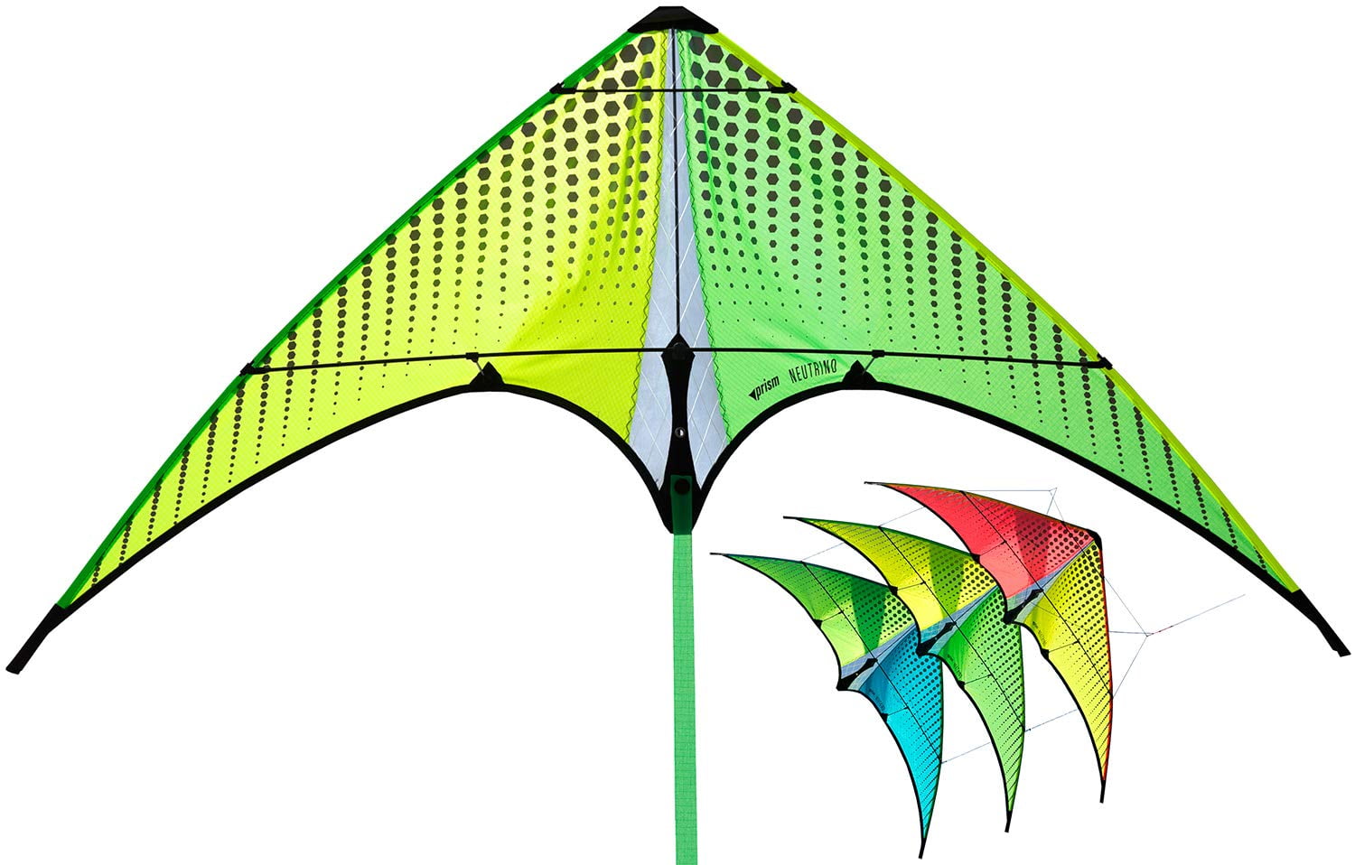 Prism Outdoor Fly Neutrino Stacker Kite - Yellow/Green - Walmart.com