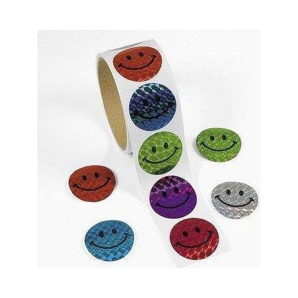 Prism Smile Face Stickers (100Pc) - Stationery - 1 Piece - Walmart.com