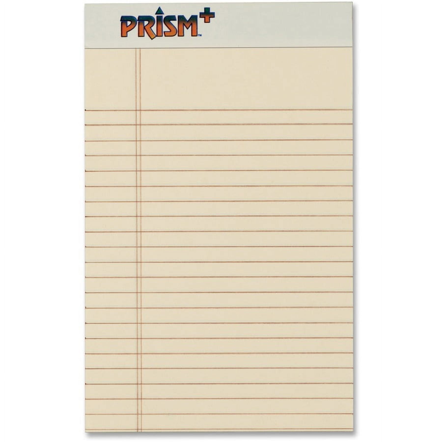 Prism + Writing Pads, Narrow Rule, 5 x 8, Pastel Ivory, 50 Sheets, 12 ...