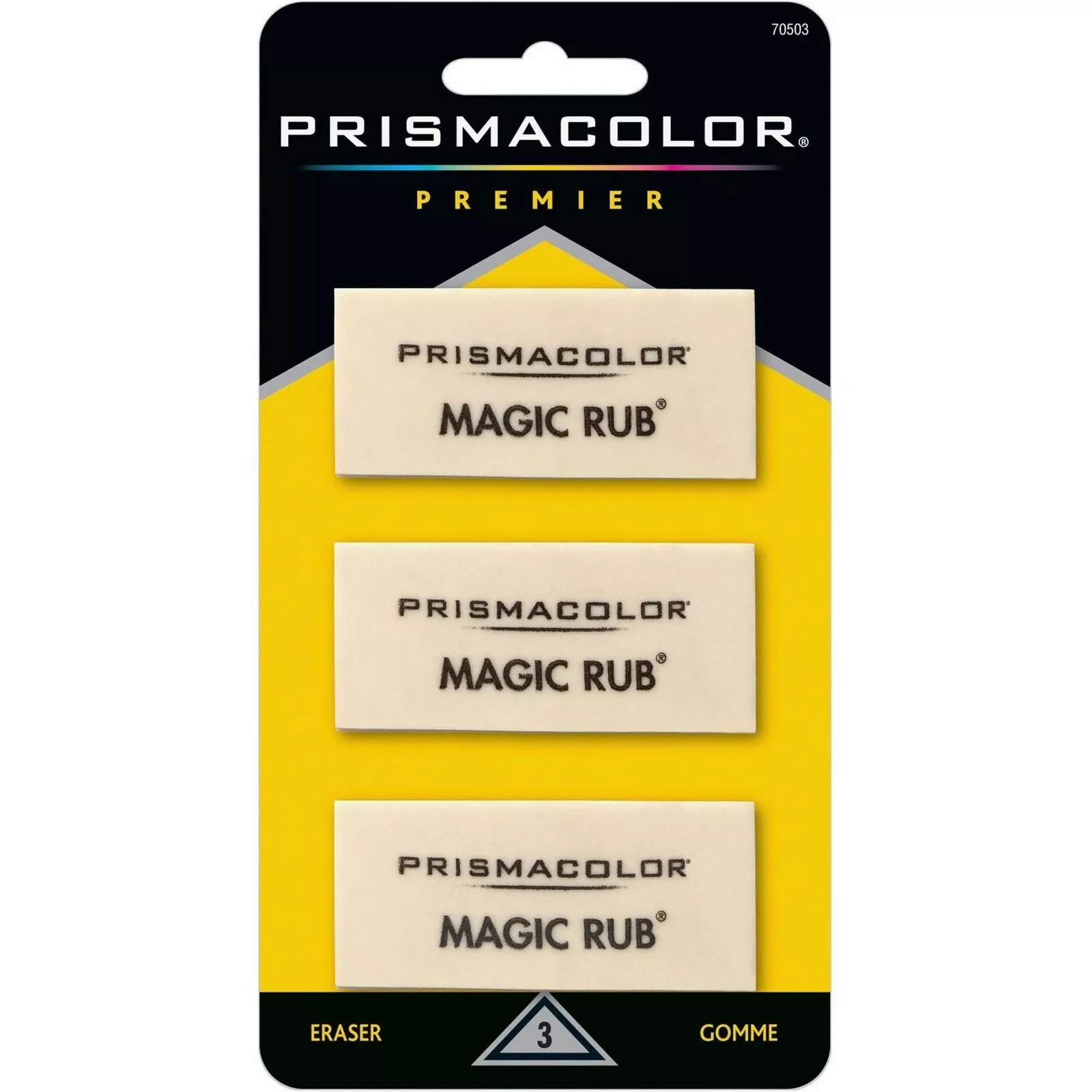 Prismacolor MAGIC RUB Art Eraser Vinyl 3/Pack 70503 - Walmart.com