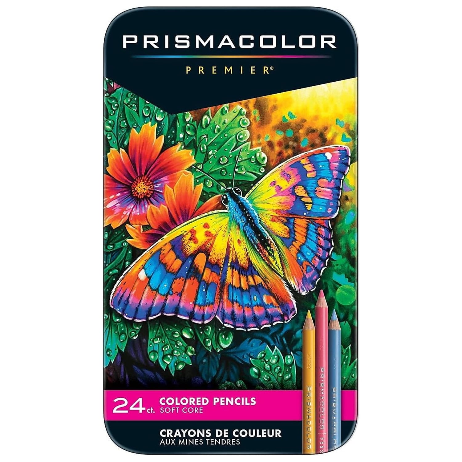 Prismacolor Premier Colored Pencils, Soft Core, 24 Count - Walmart.com