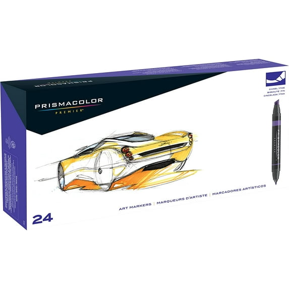 Prismacolor Premier Double-Ended Art Markers Fine And Chisel Tip Adult ...