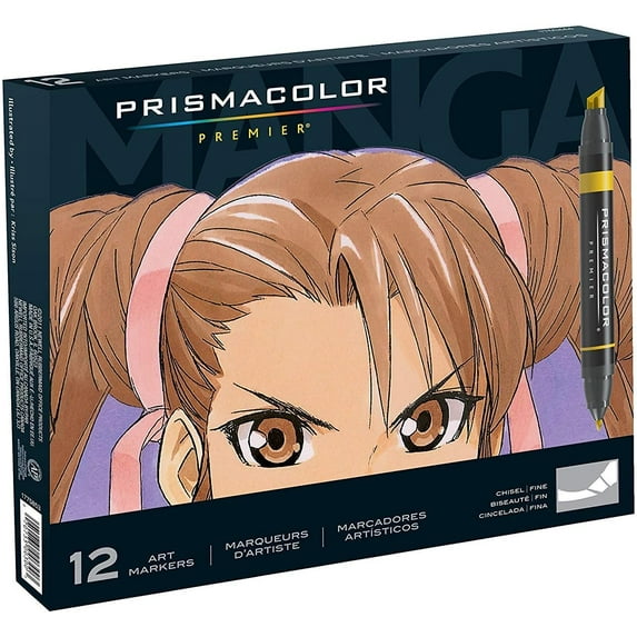 Prismacolor Premier Double-Ended Art Markers Fine And Chisel Tip Manga ...