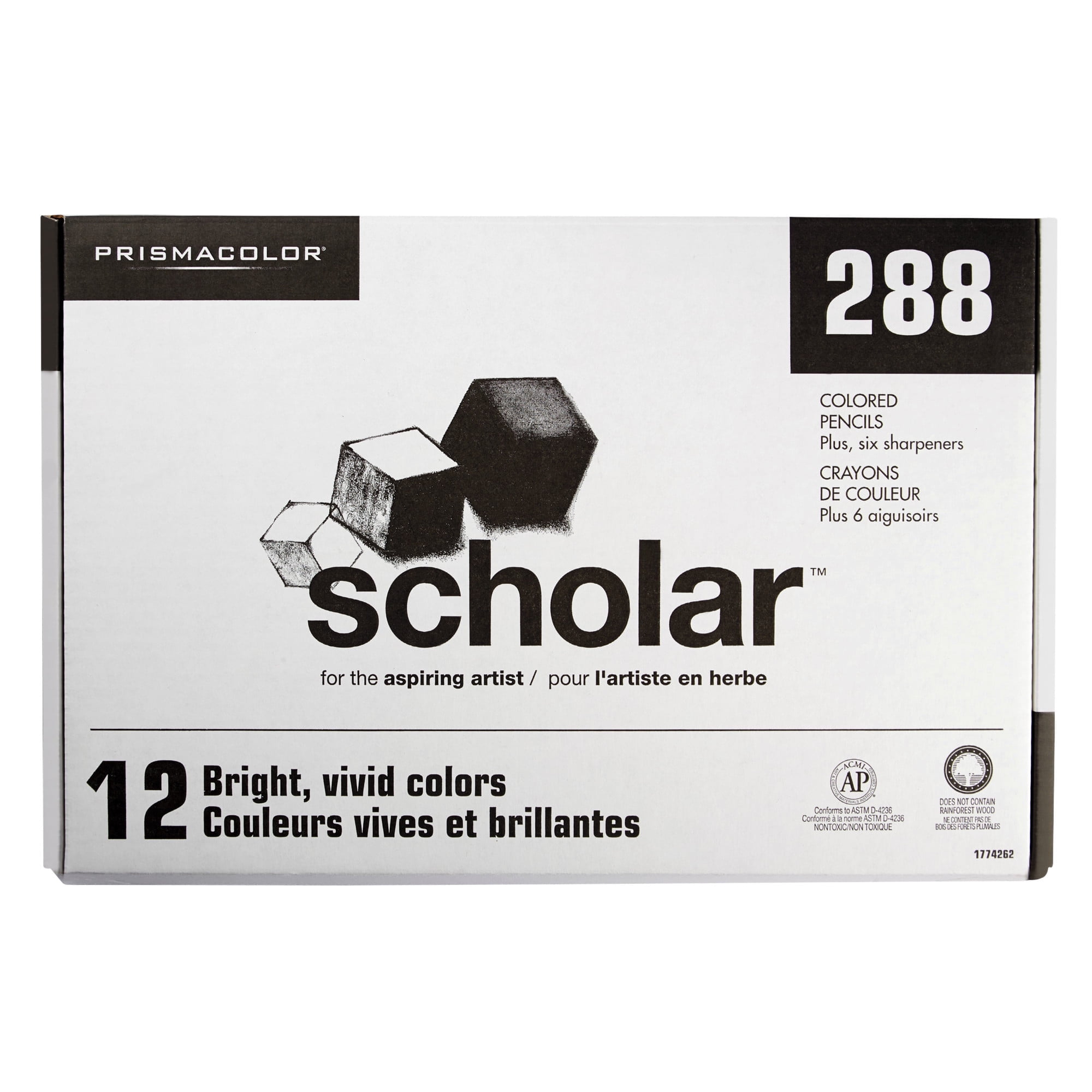 Prismacolor Scholar Colored Pencil Classroom Pack, 12-Assorted Colors ...
