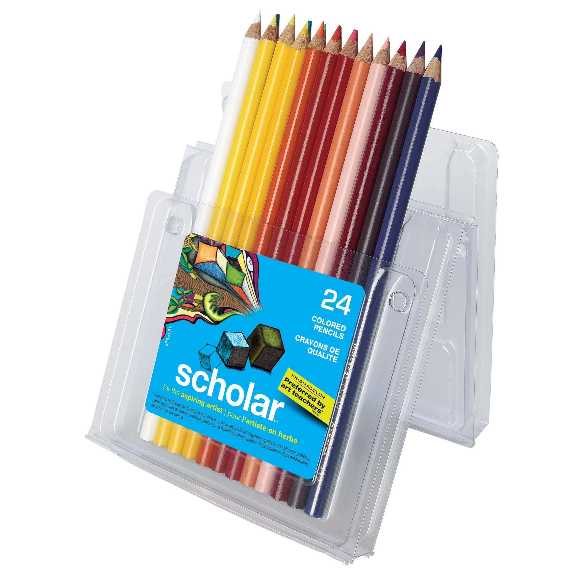 Prismacolor Scholar Colored Pencils, Adult Coloring, 24 Pack - Walmart.com