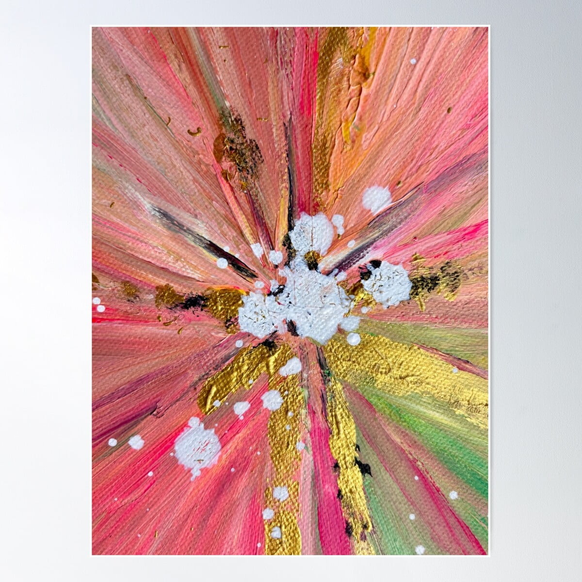 Prismatic Color Explosion Like Sun Rays Poster Wall Art, Modern Wall ...