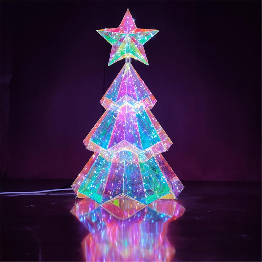 Prismatic Iridescent Christmas Tree Prismatic Christmas Decor Tree ...