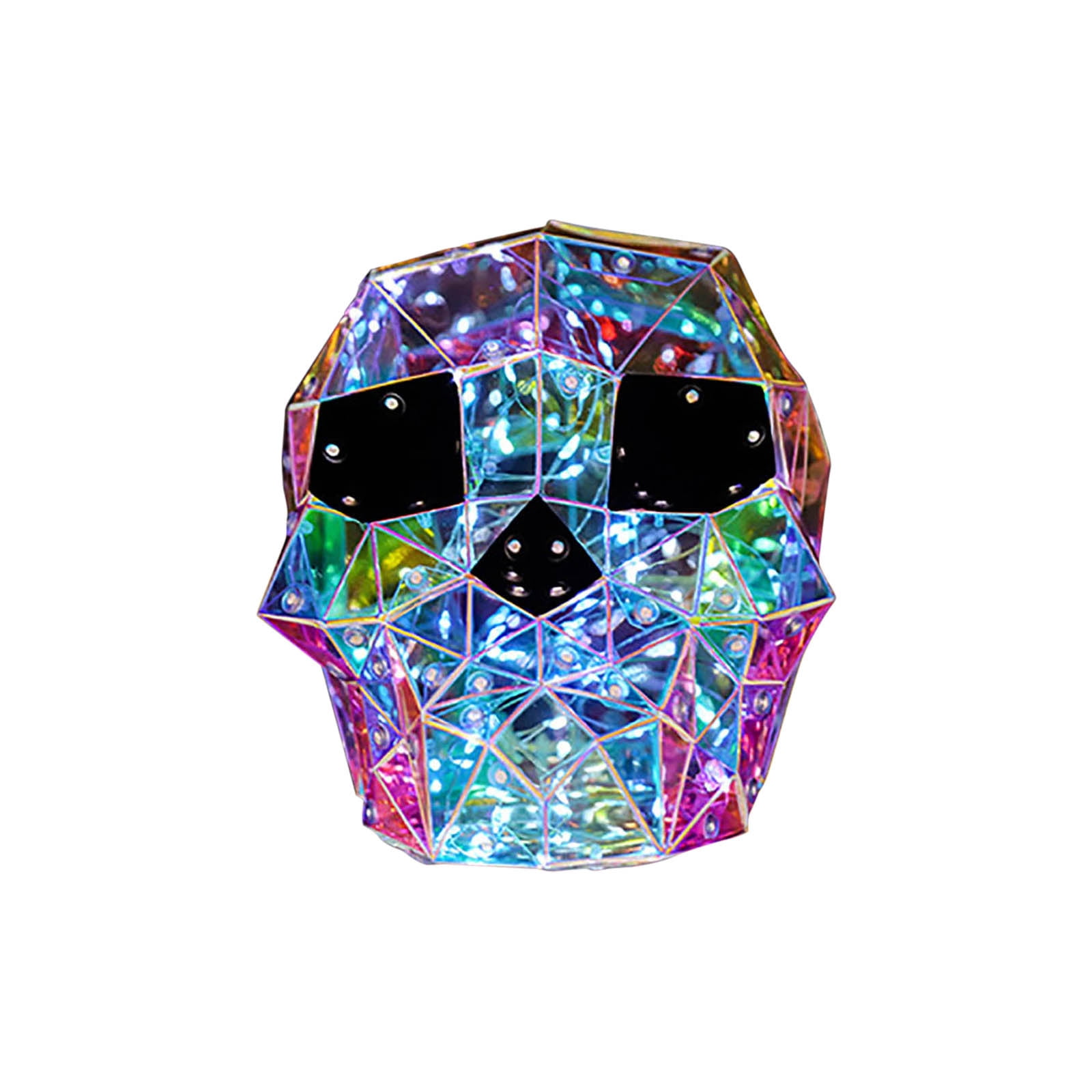 Prismatic Iridescent Skull, LED Lights 6"x8"x8" - Walmart.com