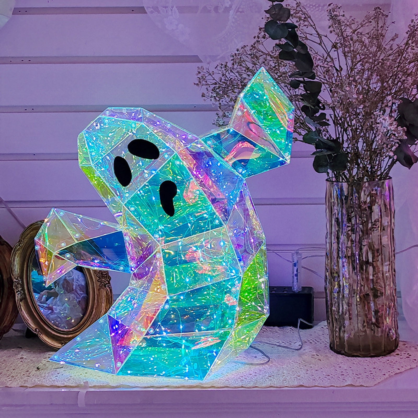 Prismatic Iridescent Spooky Ghost II 16, LED Lights, Halloween Ghost ...