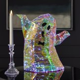 Northlight 15" Prelit Ghost Double Sided Halloween Window Silhouette ...
