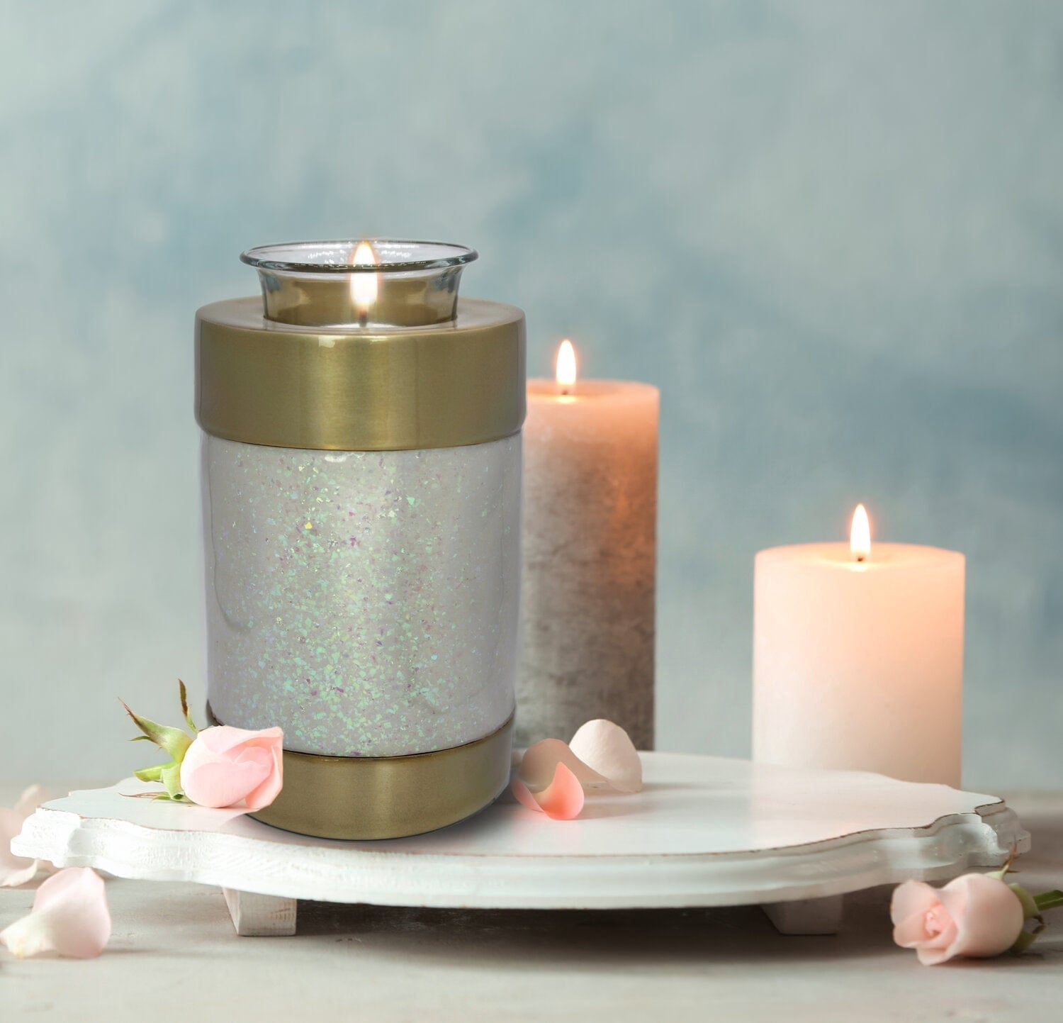 Prismatic Shimmering Light Sparkly Cremation Urns for Human Ashes Adult ...