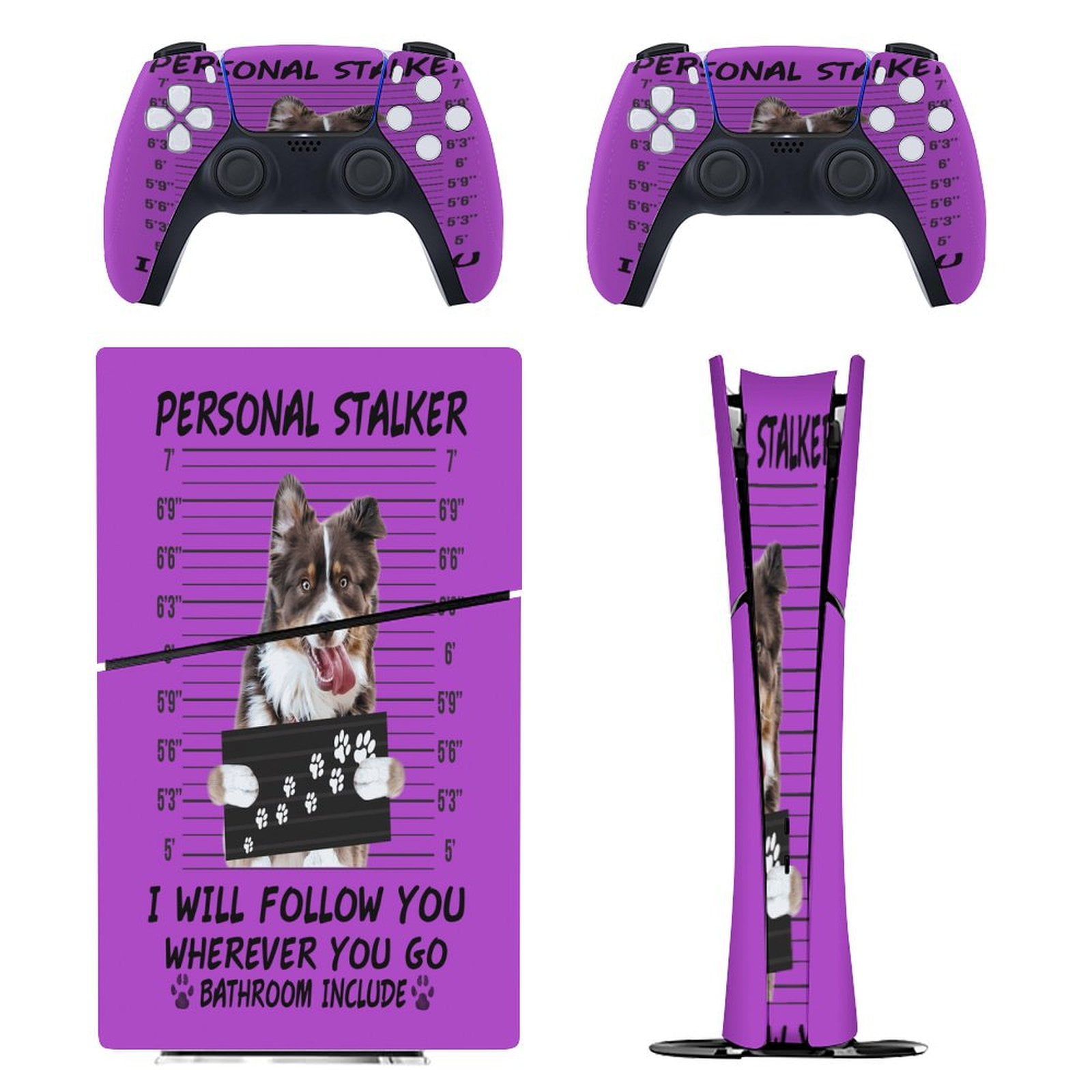 Prison Dog ,Border Collie PS5/PS5 Slim Digital Disc Skin Sticker For ...