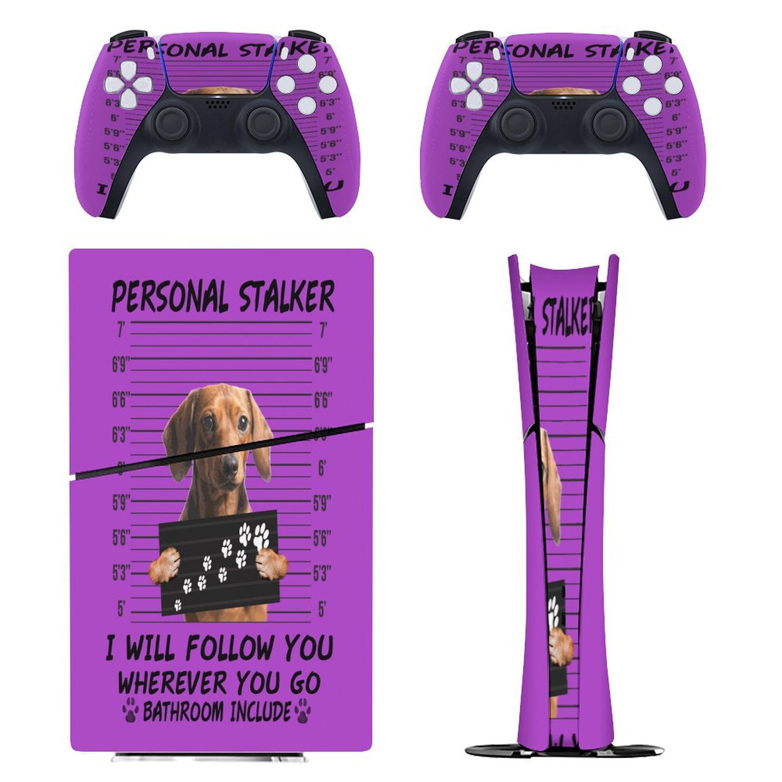 Prison Dog ,Dachshund PS5/PS5 Slim Digital Disc Skin Sticker For ...