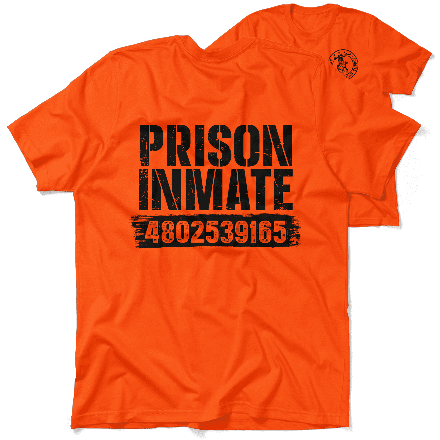 Prison Inmate - Safety Orange Hi-Vis T-Shirt - Walmart.com
