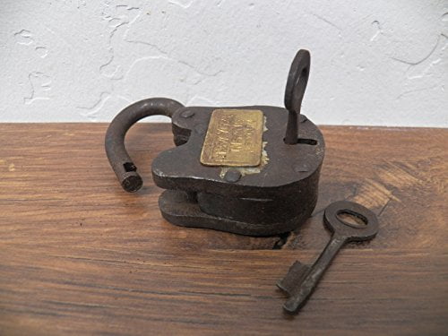 Prison Lock Padlock Antique-Finish w/Keys Hospital New York Insane ...
