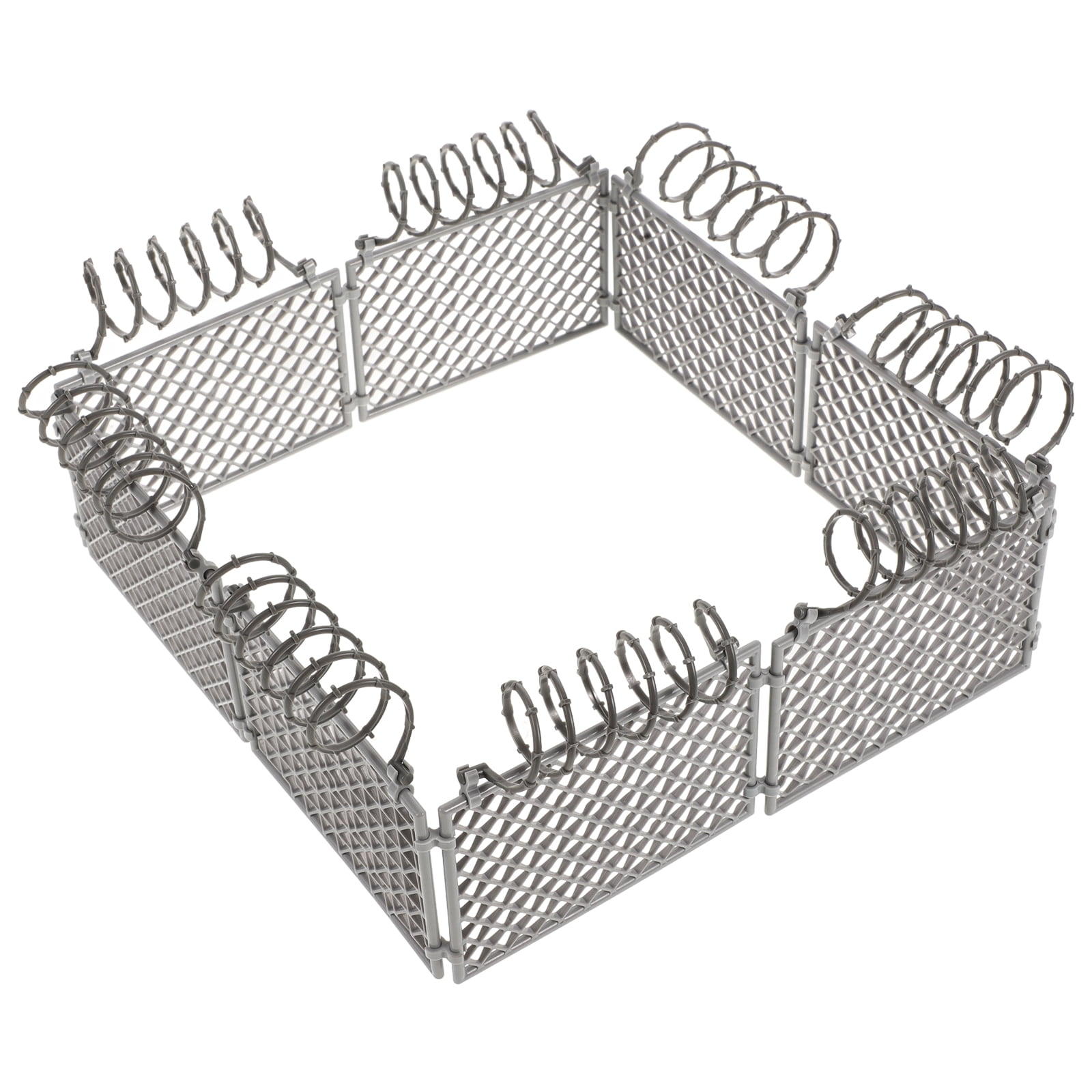 Prison Model Building Blocks Plastic Mini Fence Model Bed Border Boys ...