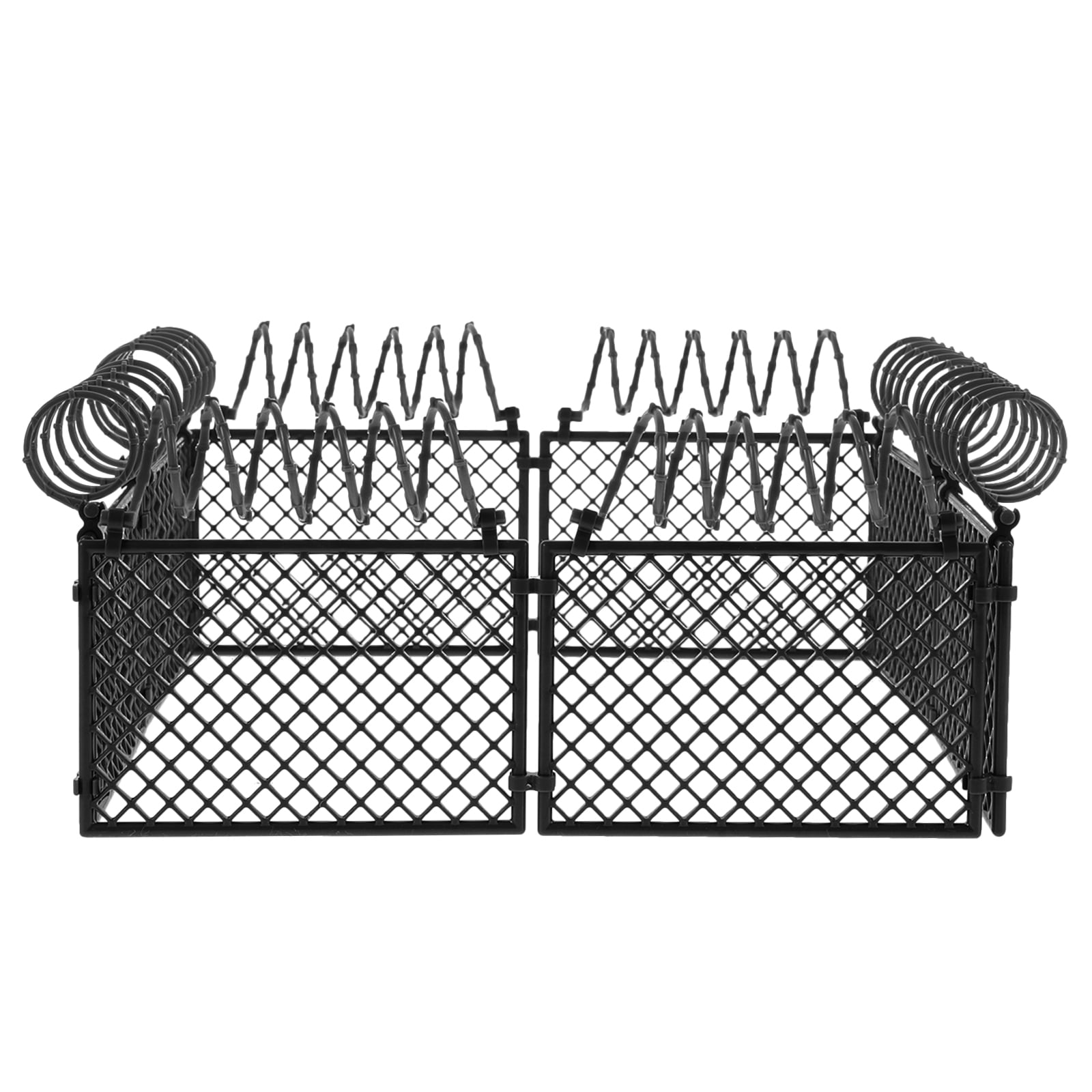 Prison Model Miniature Powered Fence Building Blocks Toys Black ...