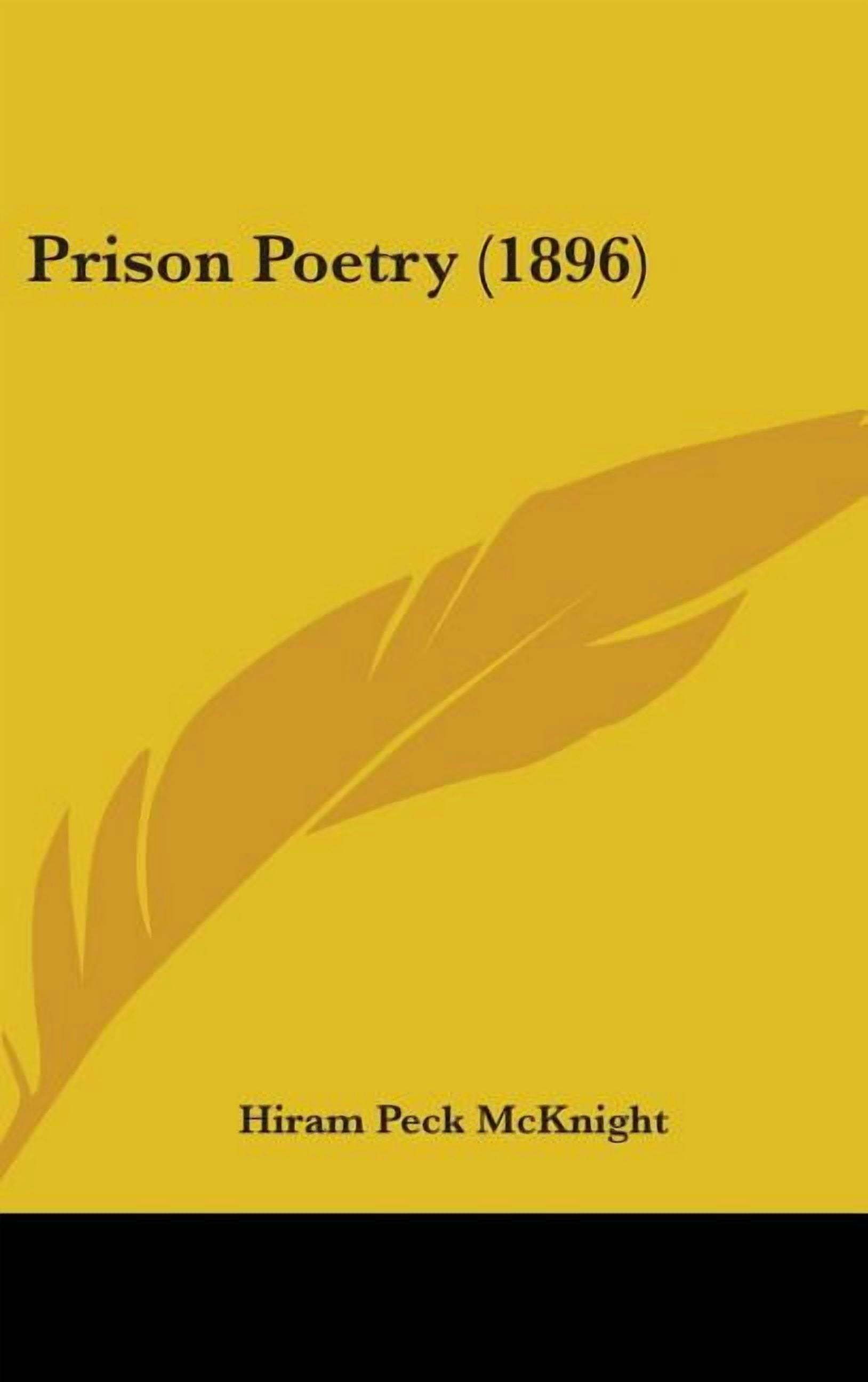 Prison Poetry (1896) (Hardcover) - Walmart.com