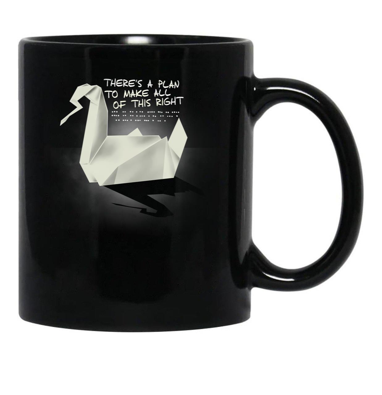 Prison Swan Origami Black Coffee Mug, Gift Coffee Mug - Walmart.com