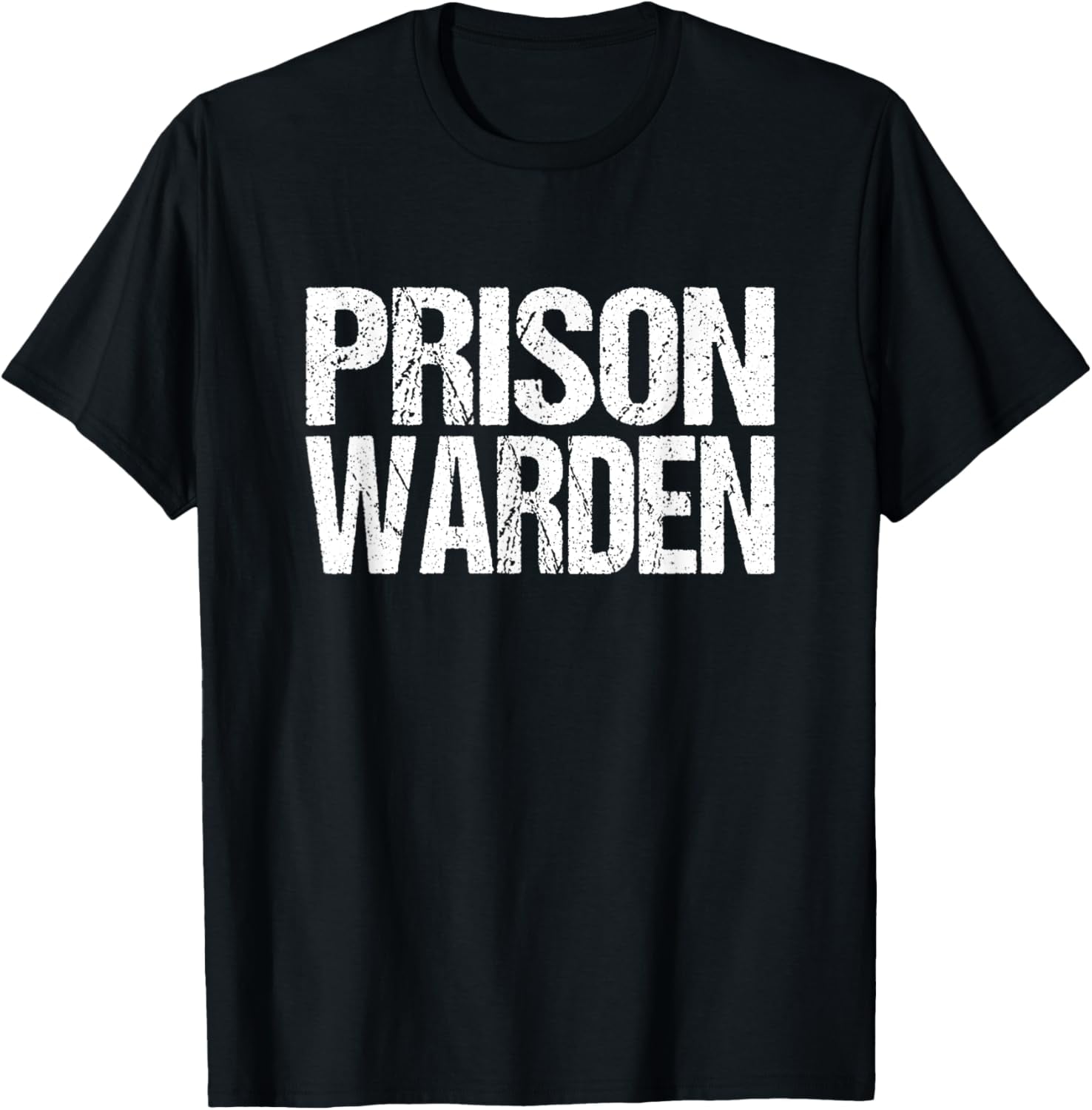 Prison Warden Police Officer Guard Lazy Halloween Costume T-Shirt ...