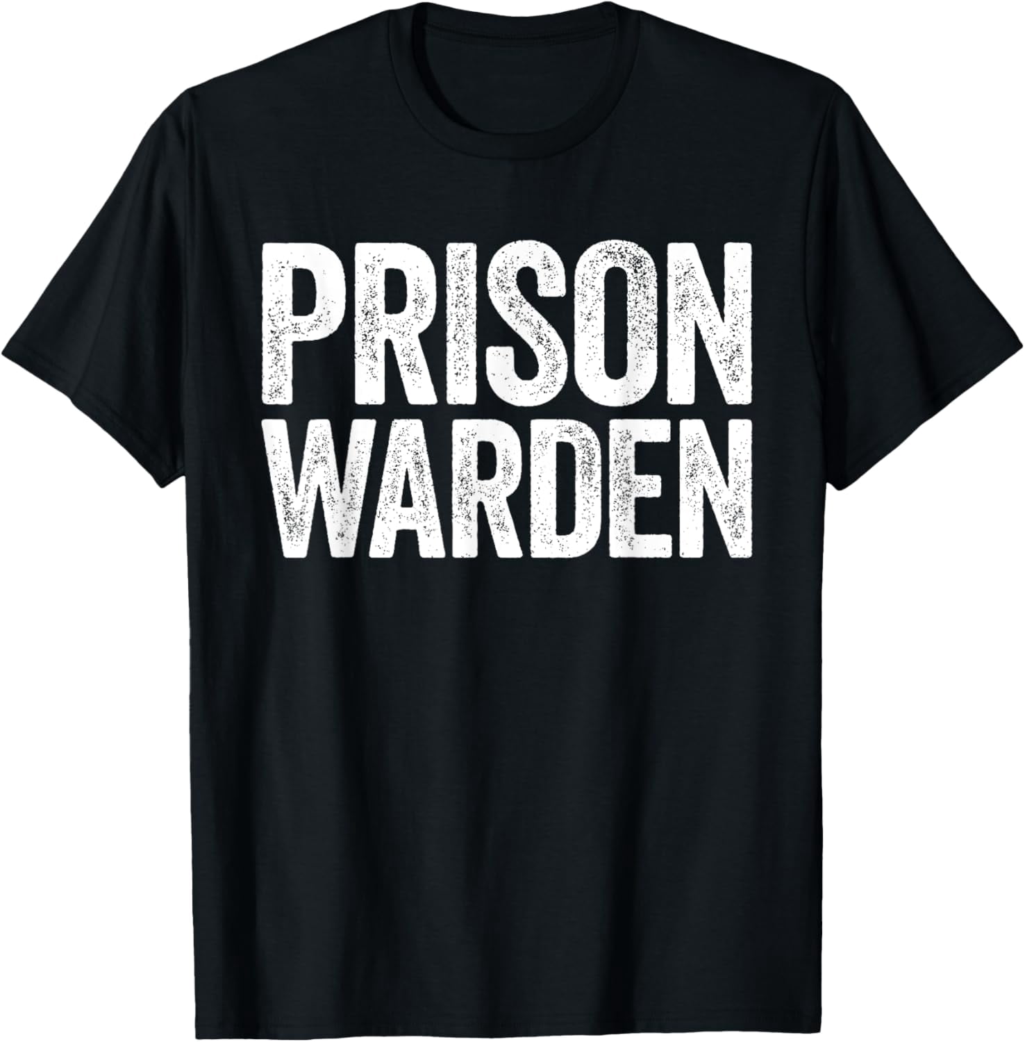 Prison Warden Shirt Adult Kids Men Women Jail Warden Costume T-Shirt ...
