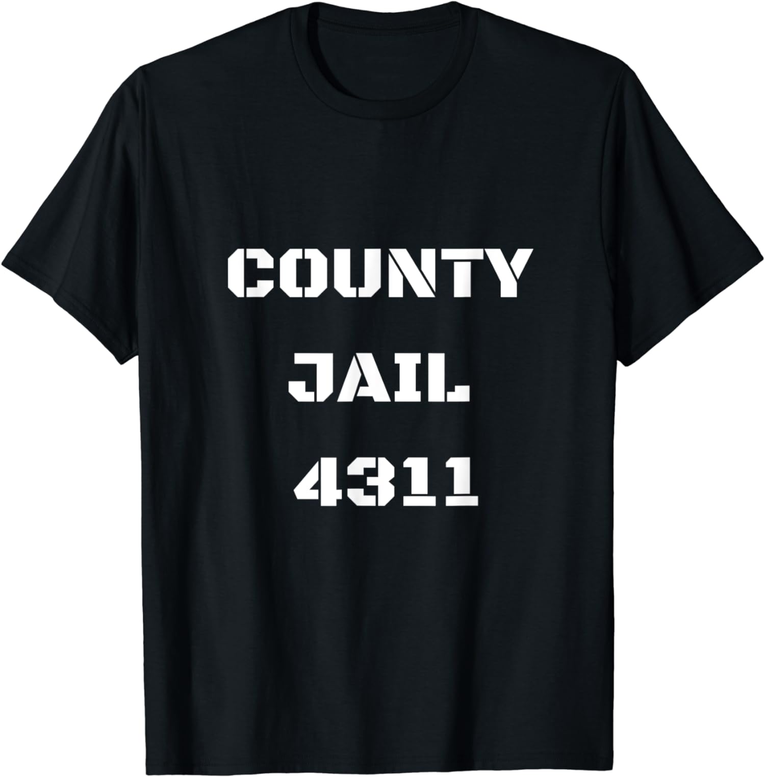 Prison costume uniform county jail inmate 4311 T-Shirt - Walmart.com