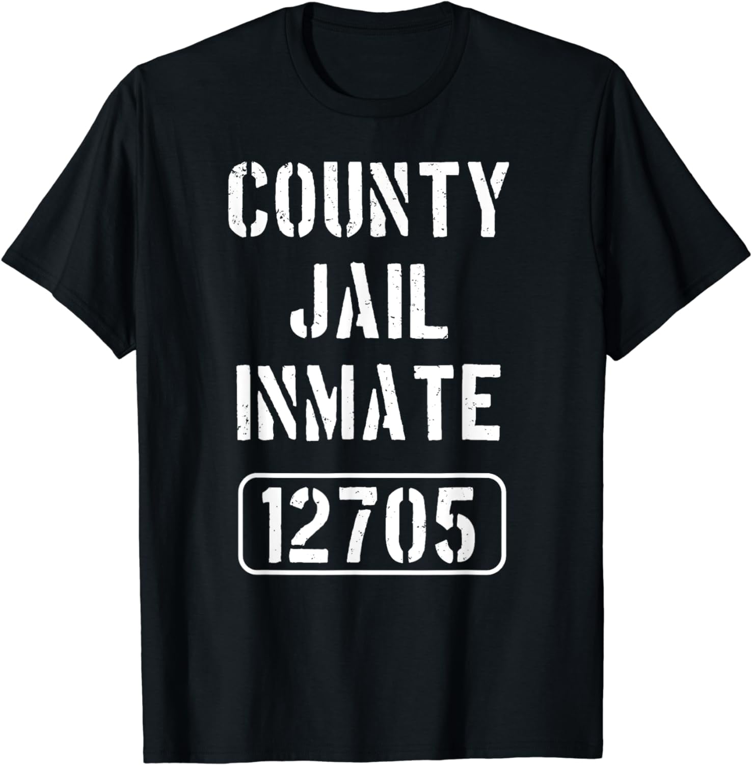 Prisoner Costume Tshirt | County Jail Inmate Tee T-Shirt - Walmart.com