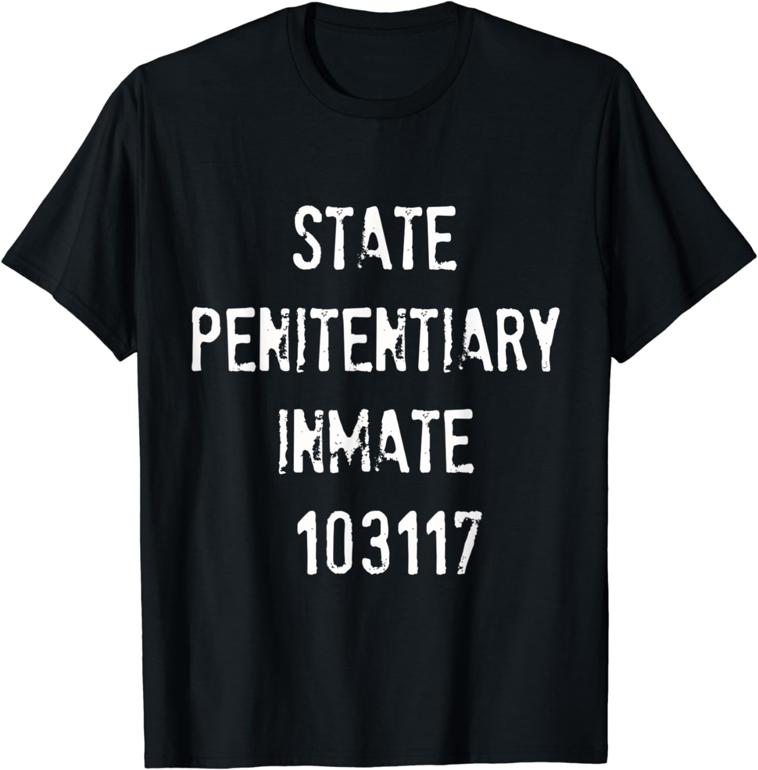 Prisoner Costume Tshirt | State Penitentiary Inmate Tee T-Shirt ...