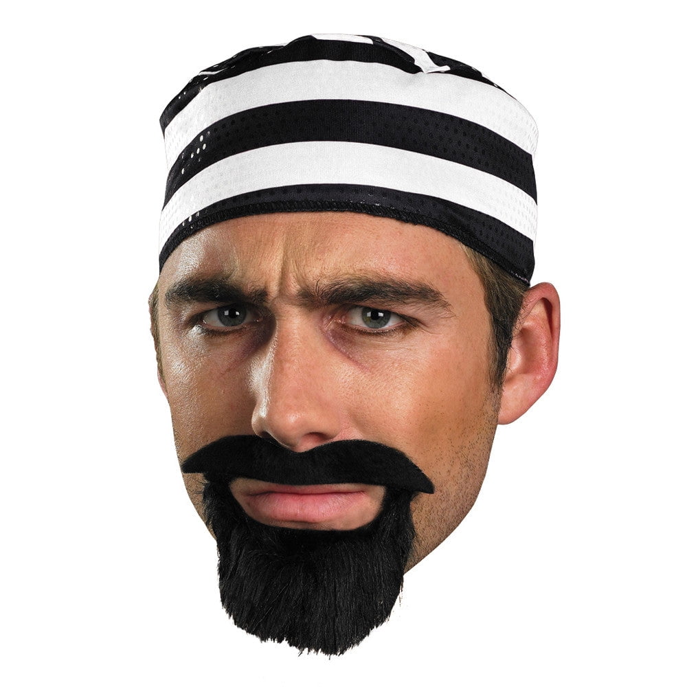 Prisoner Mustache & Beard - Walmart.com
