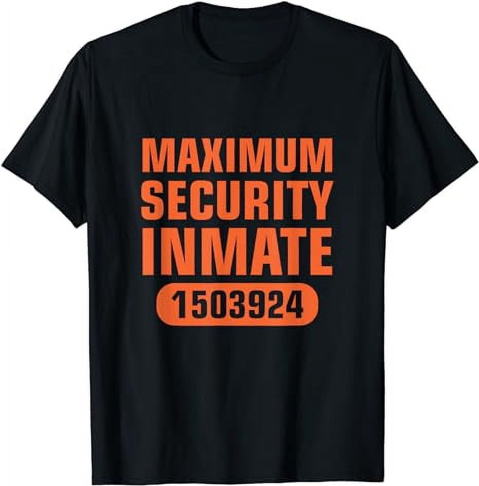 Prisoner Shirt, Inmate T-Shirt & Prison Uniform Distressed - Walmart.com