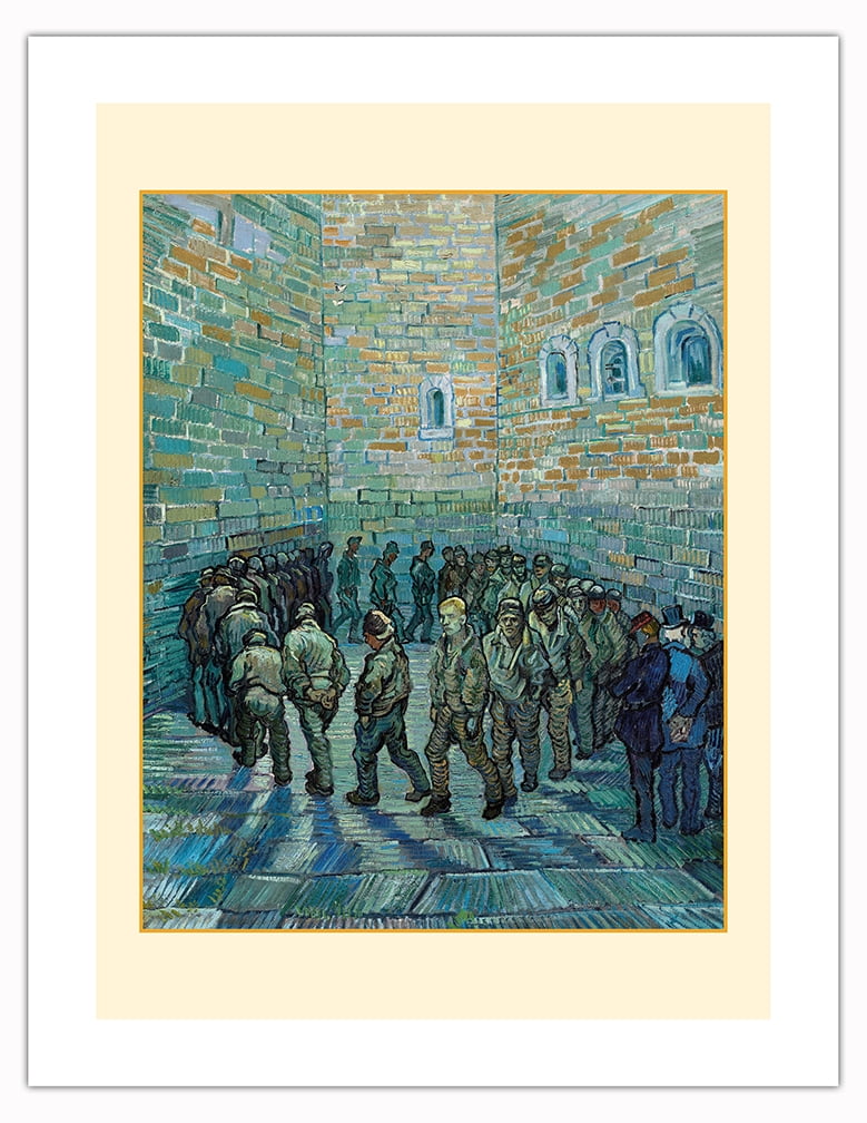 Prisoners Exercising - From an Original Color Painting by Vincent van ...