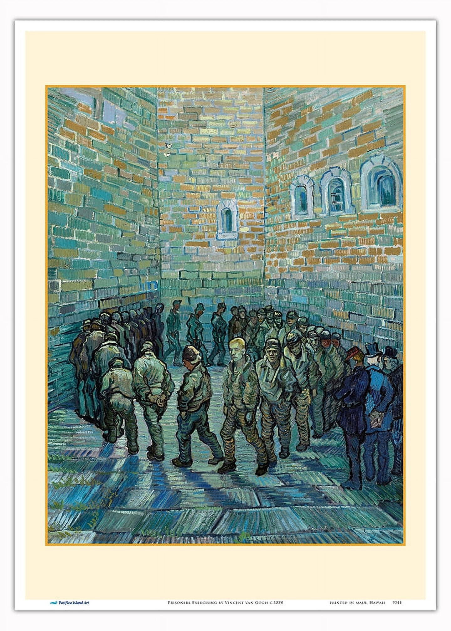 Prisoners Exercising - From an Original Color Painting by Vincent van ...