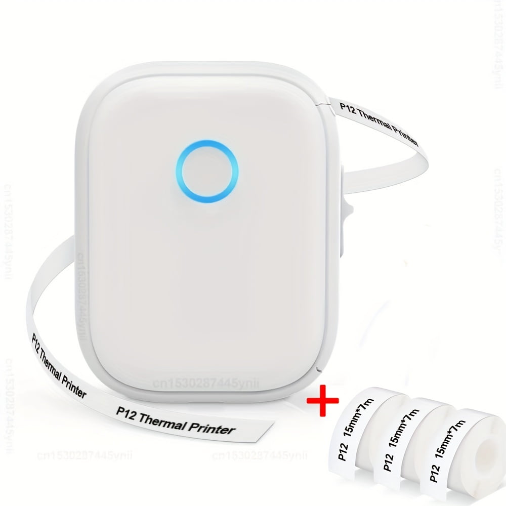 Pristar P12 Portable Mini Label Maker Printer, Wireless Thermal ...