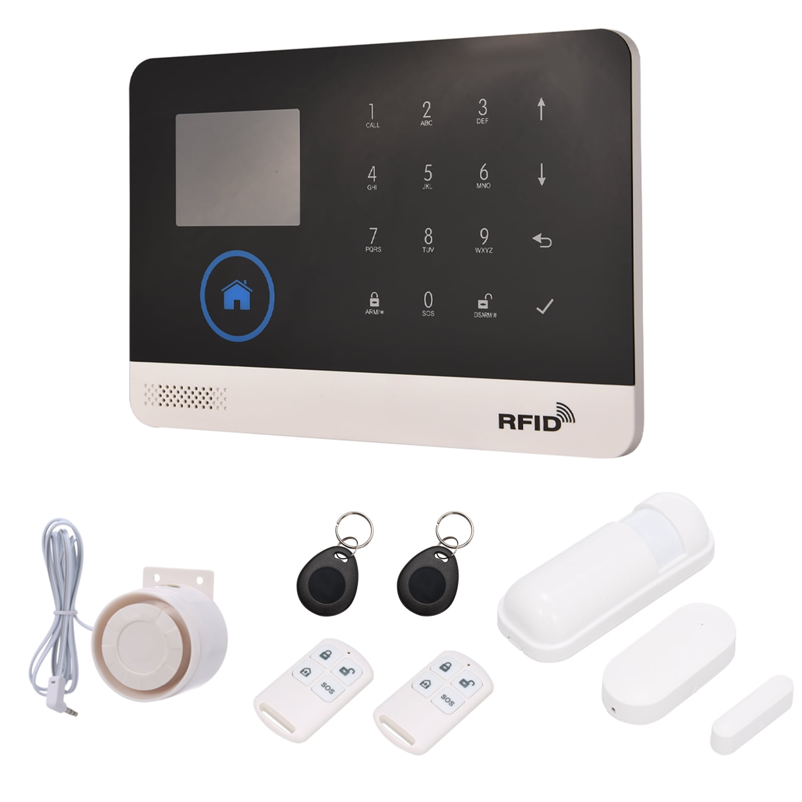 Pristin Alarm System,Wireless WIFI + Compatible Voice Smart Display ...