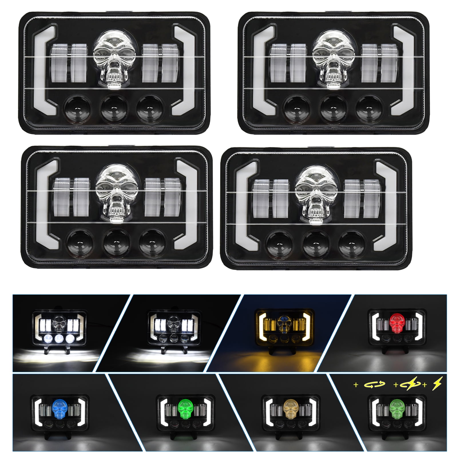 Pristin Car Headlight,DRL Turn H4652 H4656 H4666 inch Car LED ...