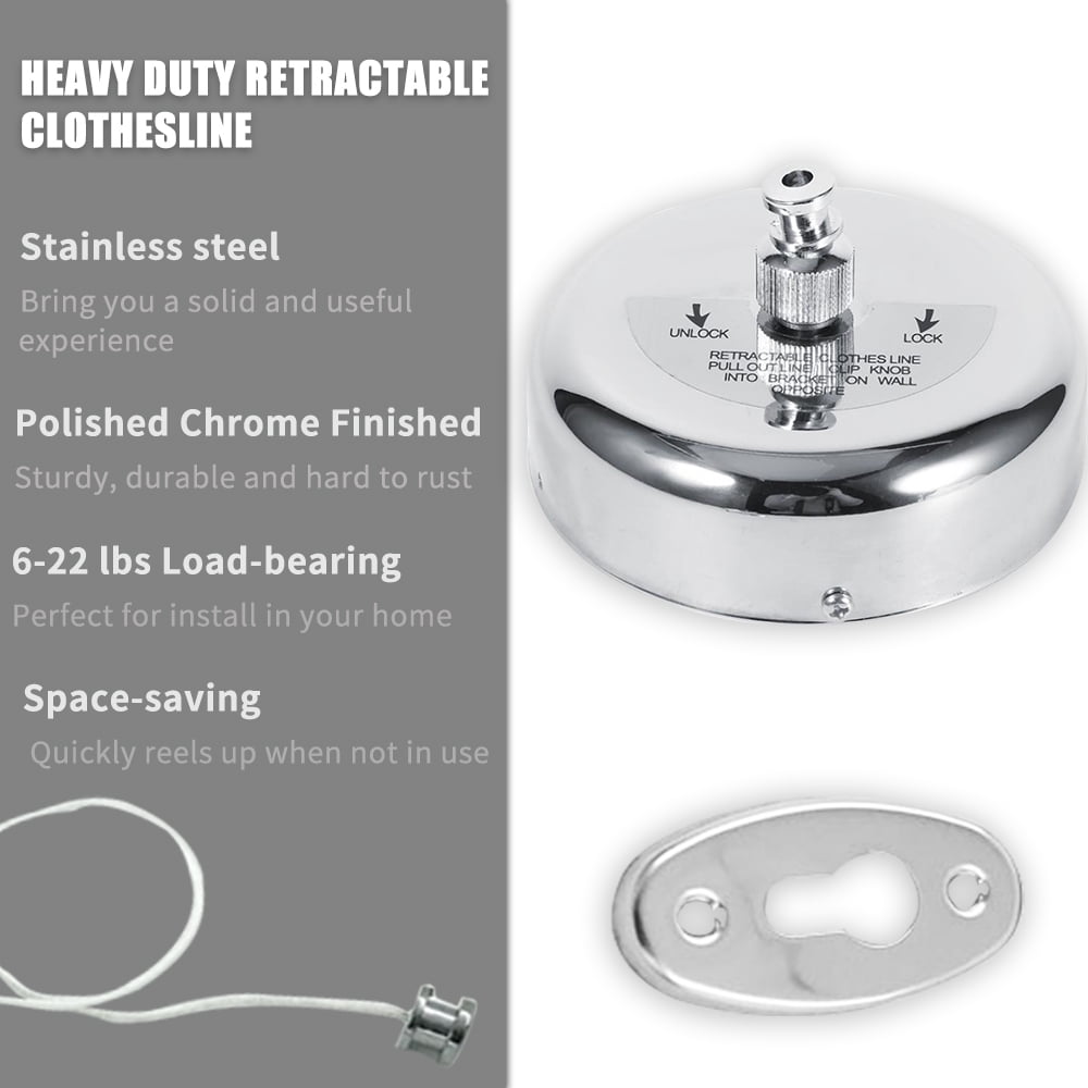 Pristin Clothesline,Duty Clothes Line Rope Laundry Line Adjustable ...