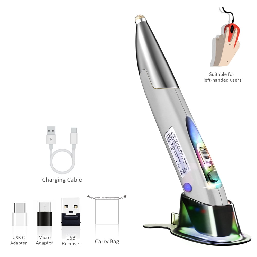 Pristin Computer Accessory,Pocket Pen Wireless Dual Left Hands Optical ...