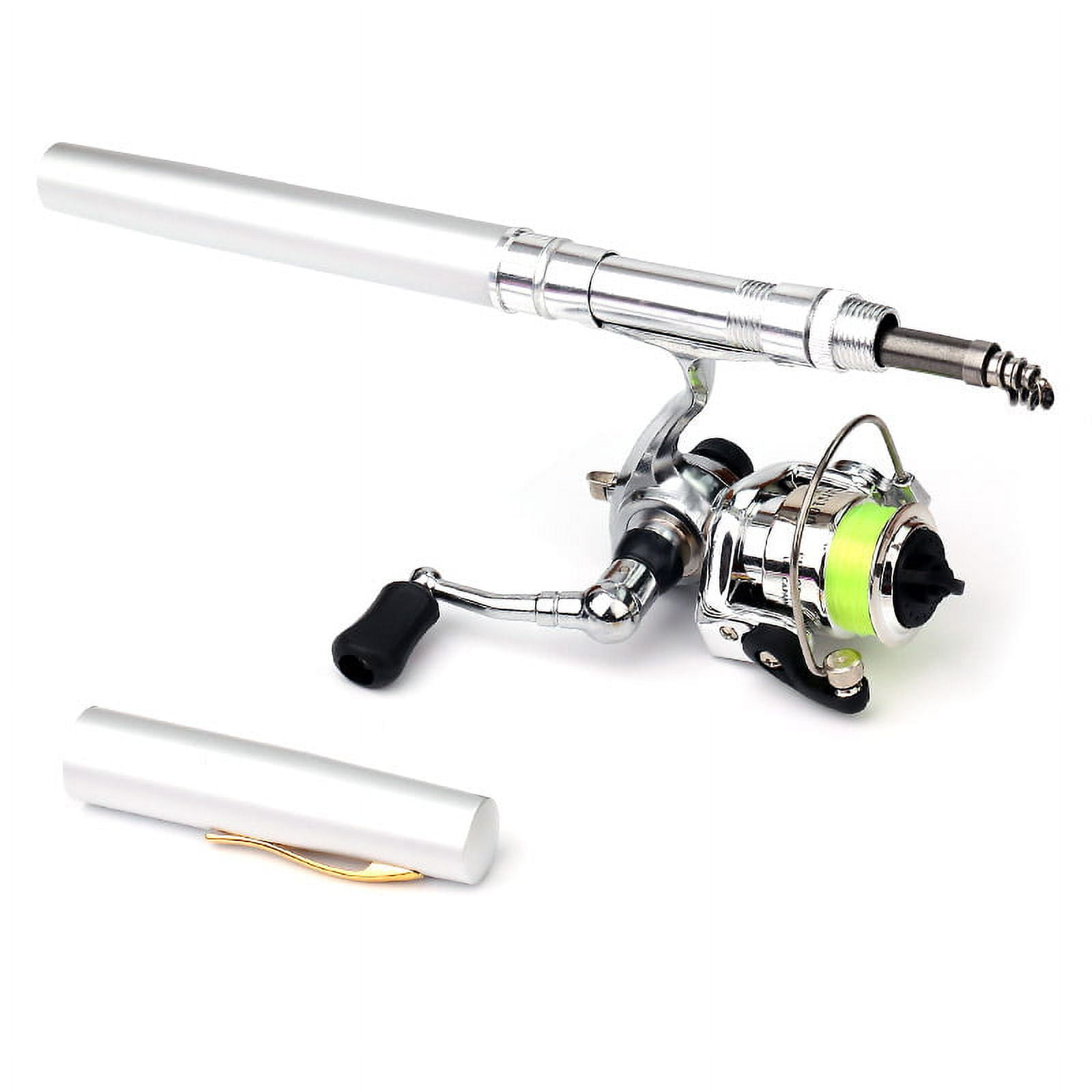 Pristin Fishing Pole,Reel Combo Pole Kit Telescopic Kit Telescopic Rod ...