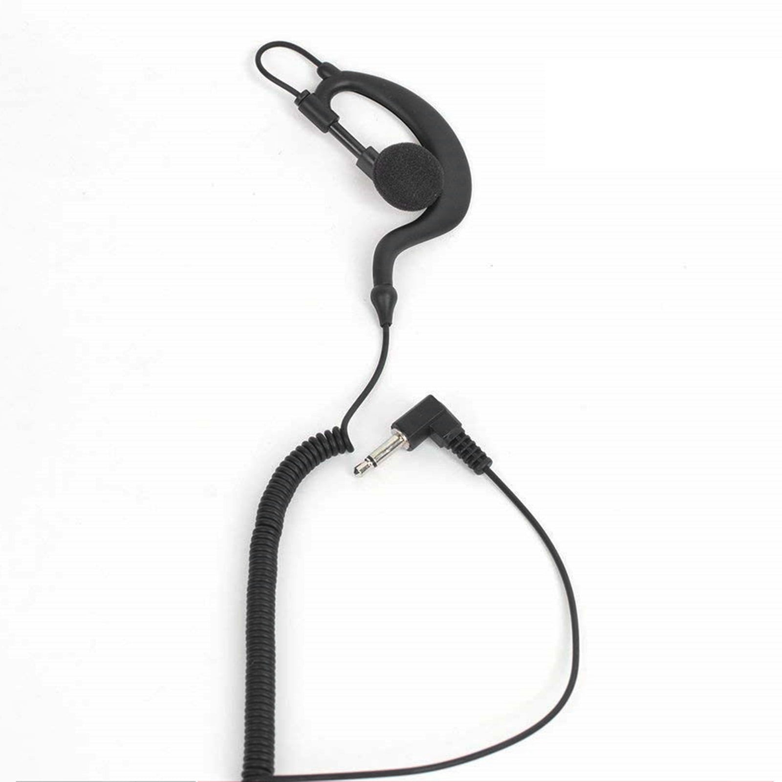 Pristin Headset,Clip Coiled Cable 2.5MM 1 Earpiece Clip Ear Headset Ear ...