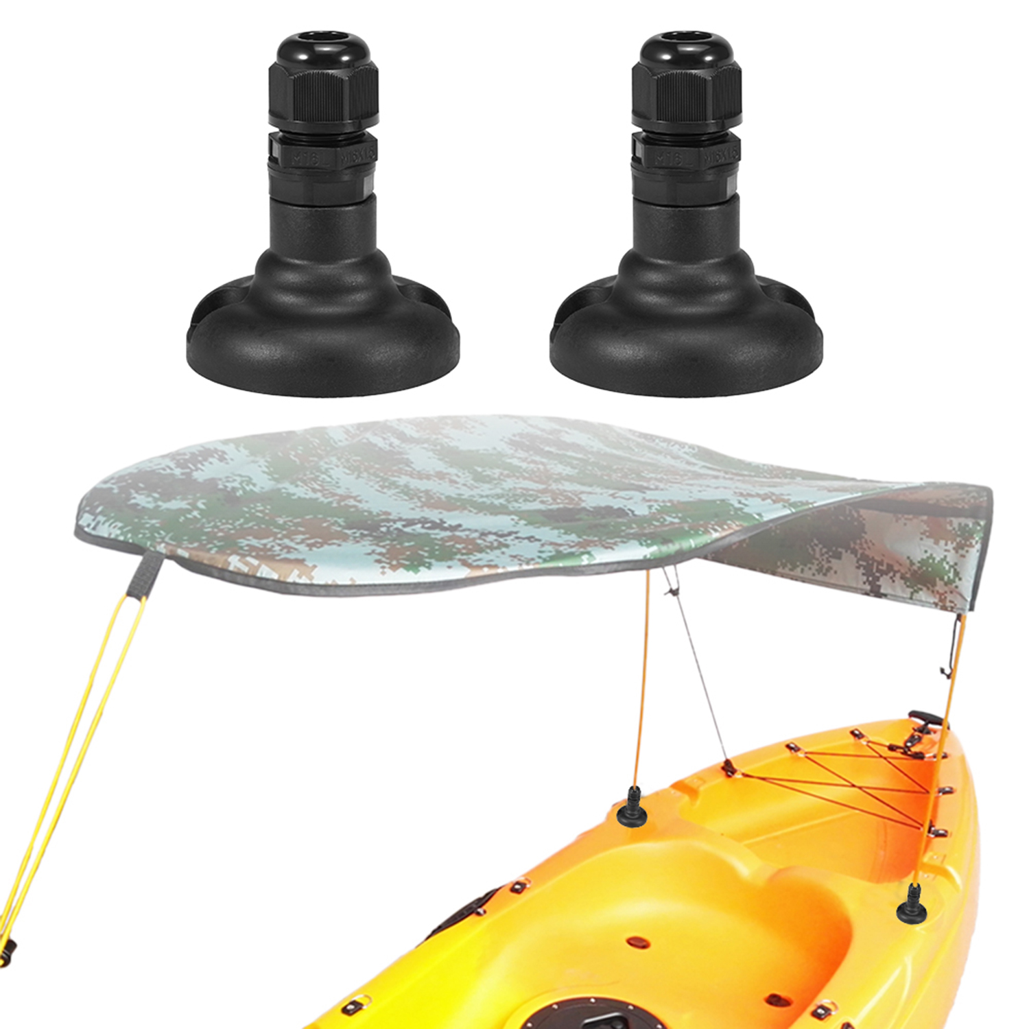 Pristin Mount Base,1 Pair Canopy Base Kit Boat Kit Boat Canoe Canopy ...