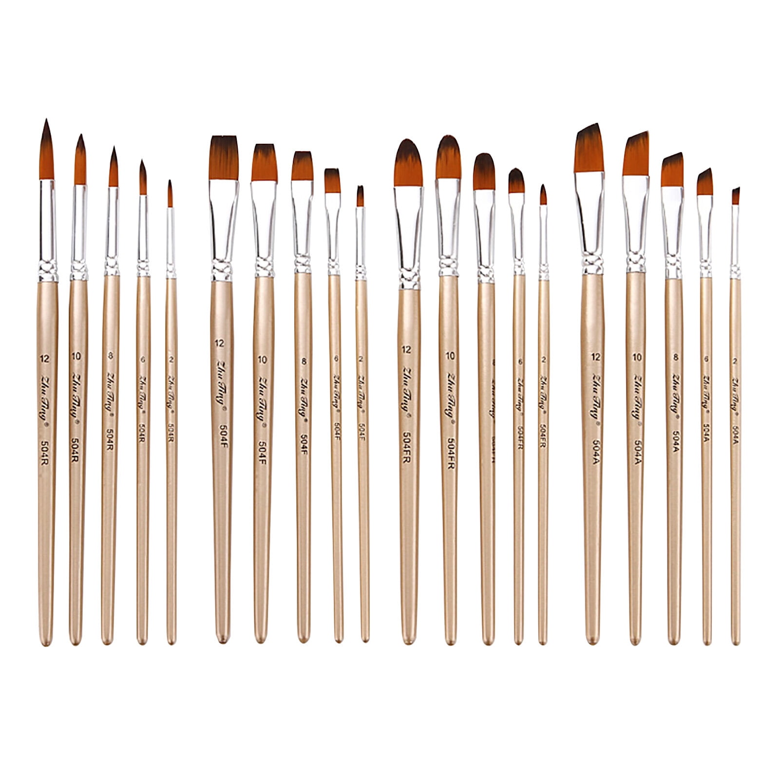 Pristin Paintbrush,Art Oil Watercolor Nail Brushes Set Nylon Paint ...