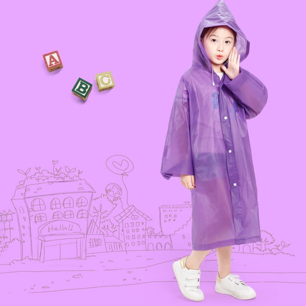 Pristin Raincoat,Thickened Waterproof Boy Kids Clear Rain Coat Kids ...
