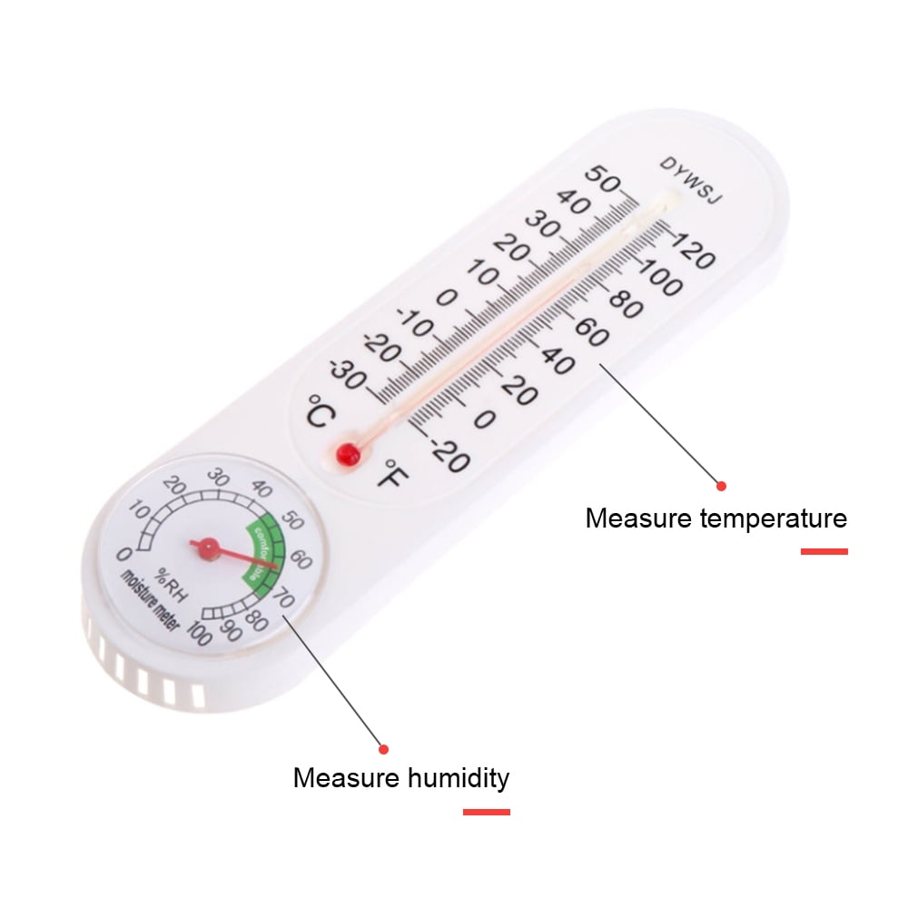 Pristin Vertical Thermometer,Indoor Thermometer Wall-mounted Humidity ...