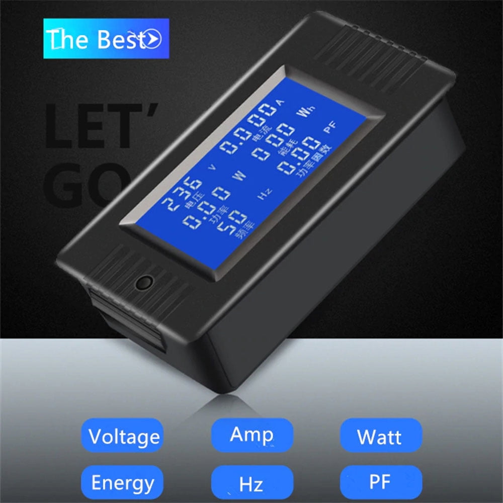 Pristin Voltage Current Meter,100a DisplayWith Split Ct Pzem-022 Open ...