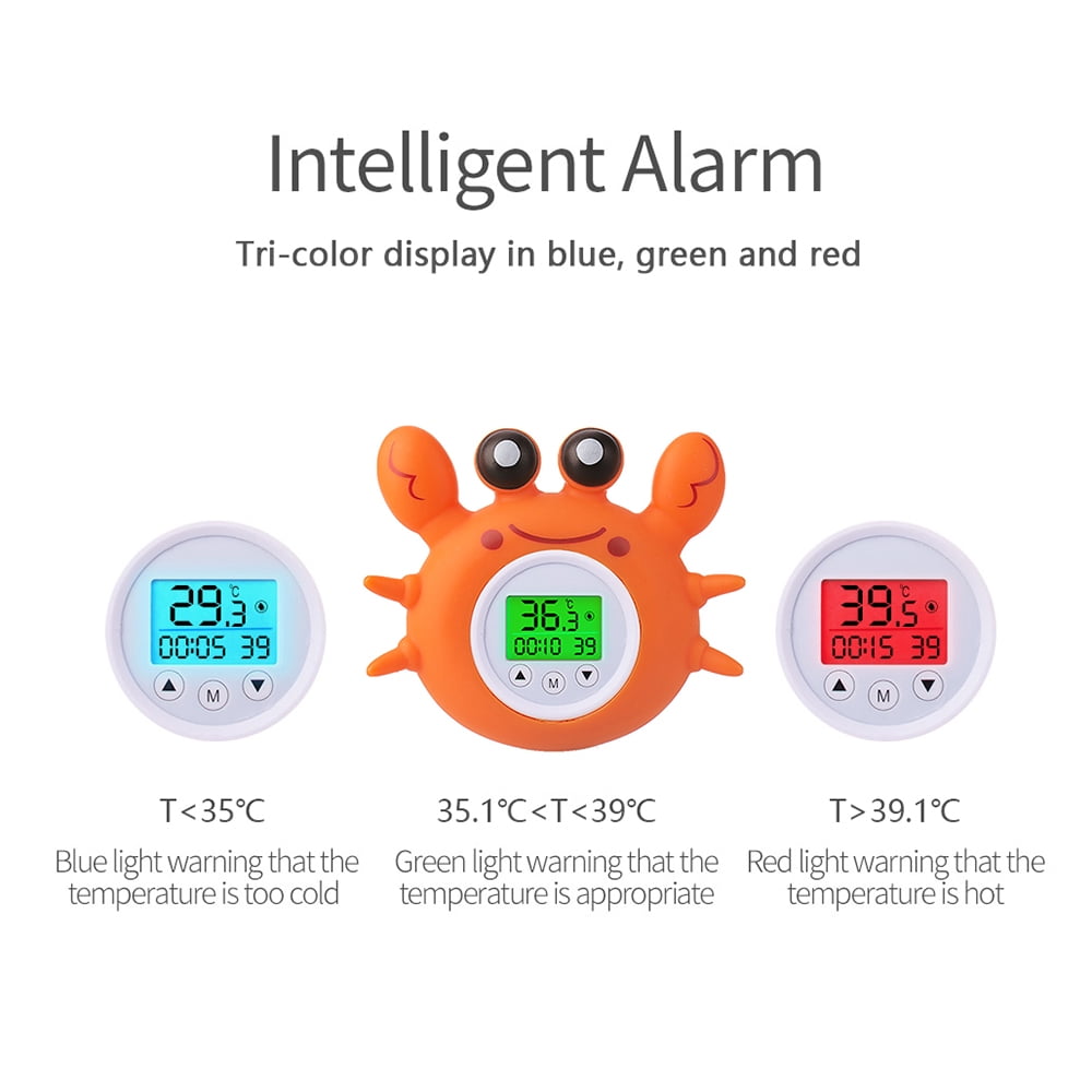 Pristin Water Thermometer,Crab Shape Bath With Room Celsius Lovely Crab ...