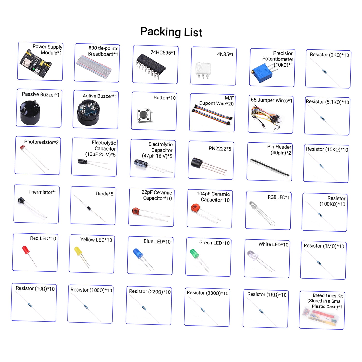 Pristin component,830 Set ComponentComponent Set Component Diy WithBox ...