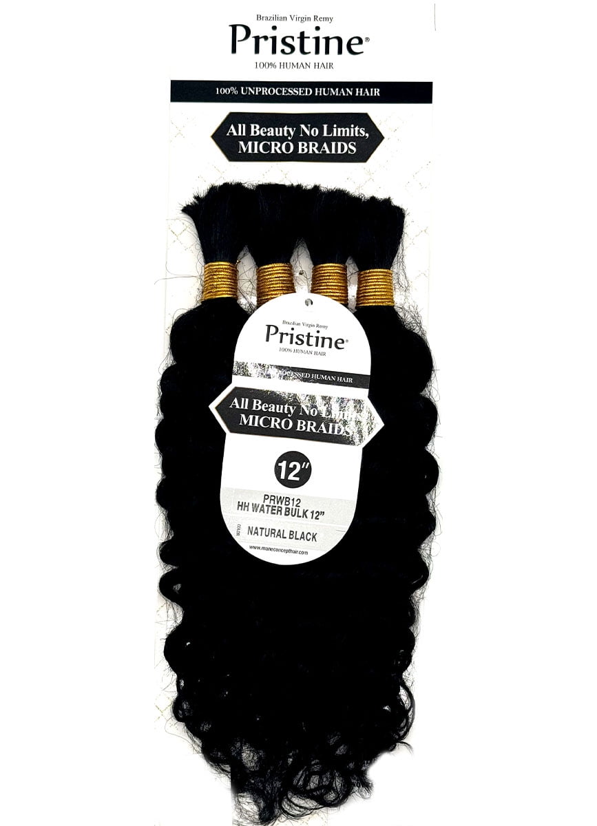 Pristine Human Hair Water Bulk 12" PRWB12 Beauty Supply Products - Walmart.com