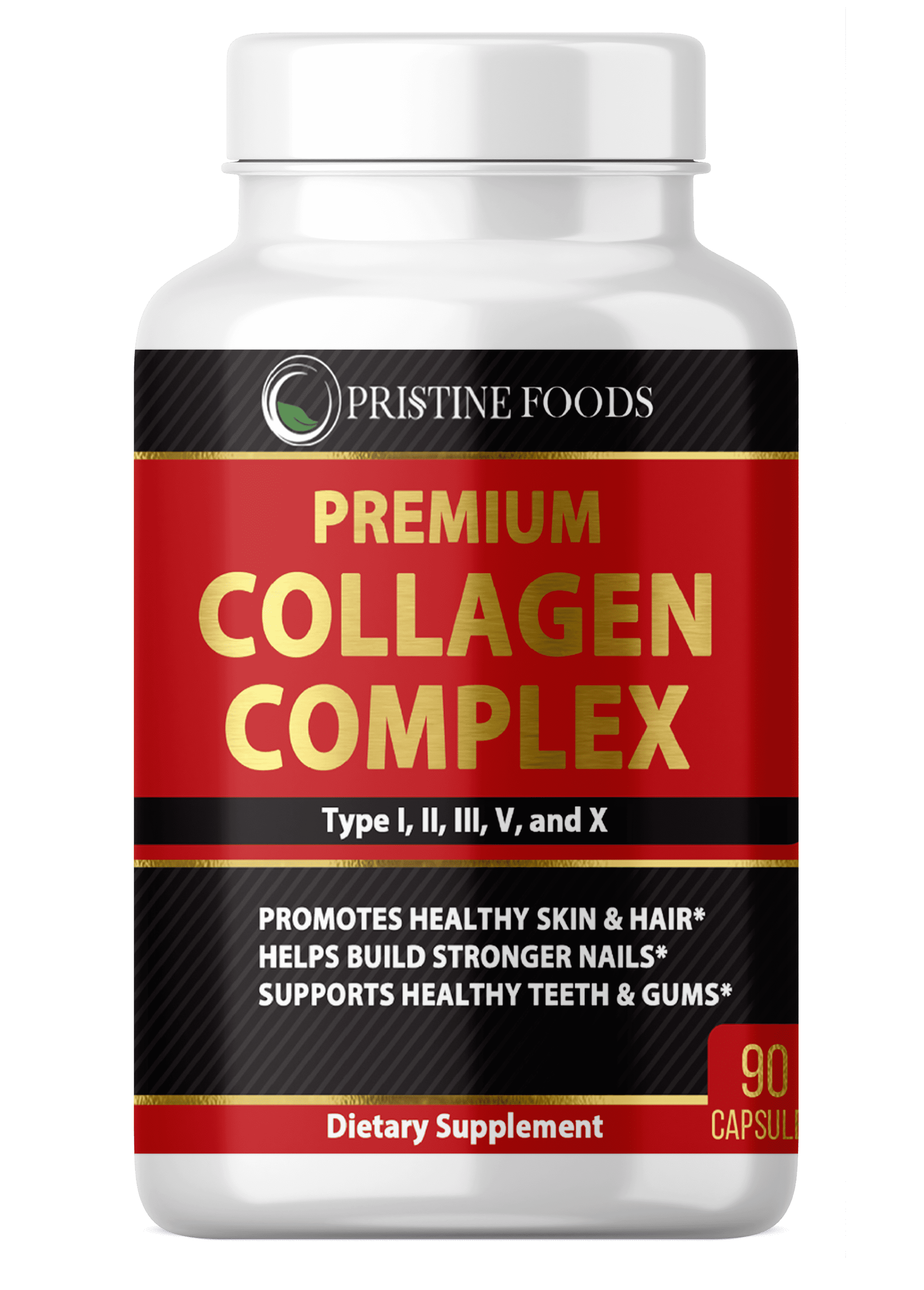 Pristine Premium 1000mg Collagen Supplement - Healthy Skin, Hair, Bones ...