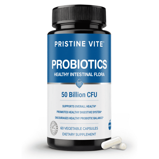 Pristine Vite Probiotics - 50 Billion CFU - Supports Digestive & Immune ...